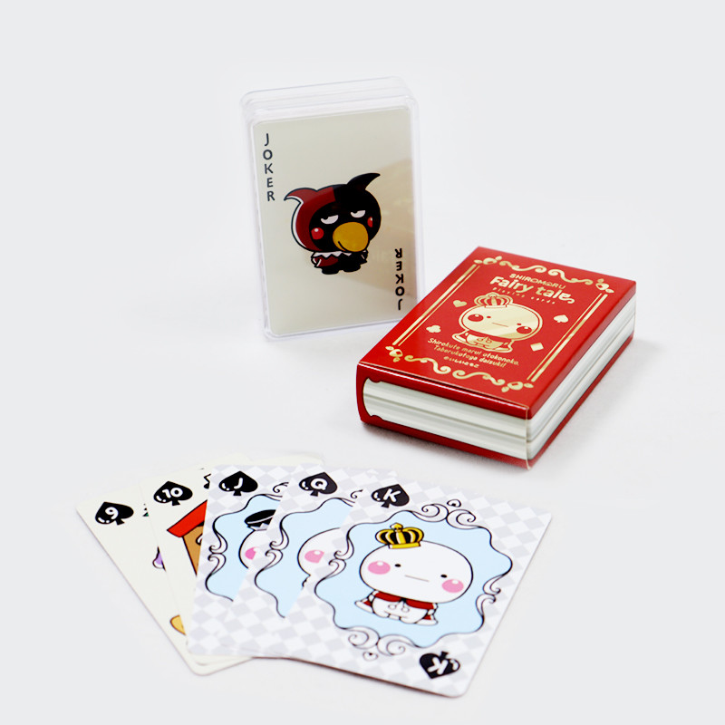OEM Cartoon Playing Cards Likable Style Poker Cards With Plastic Box