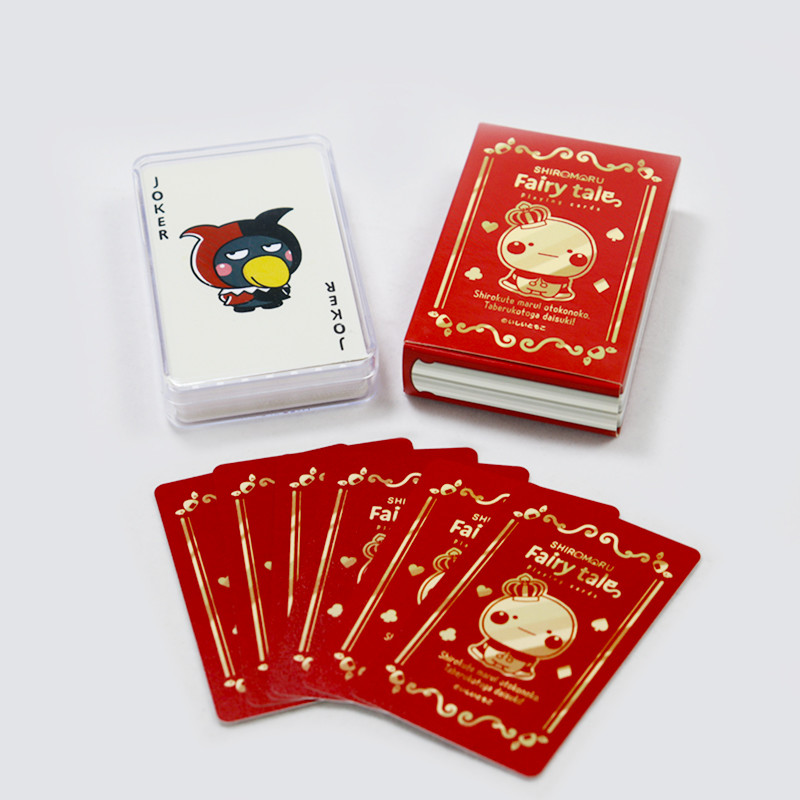 OEM Cartoon Playing Cards Likable Style Poker Cards With Plastic Box