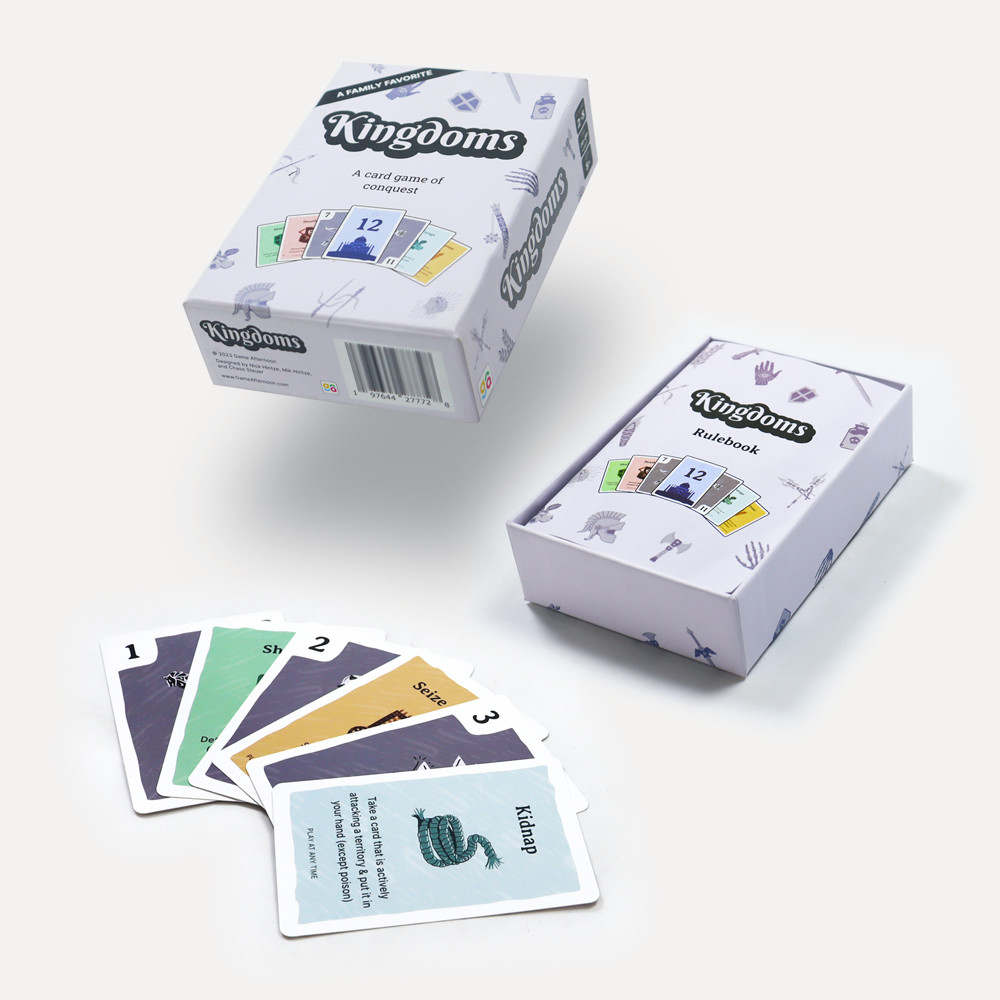 Custom Design Accepted Personalized Adult Family Game Cards With Lid ...