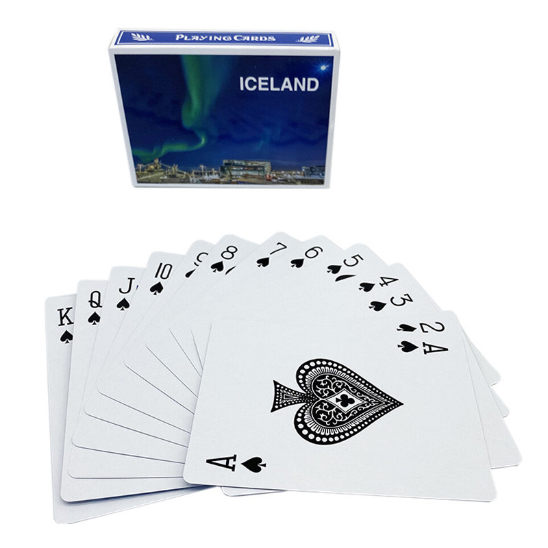 57*87mm Custom Playing Cards Front And Back , Personalised Jumbo Bridge ...