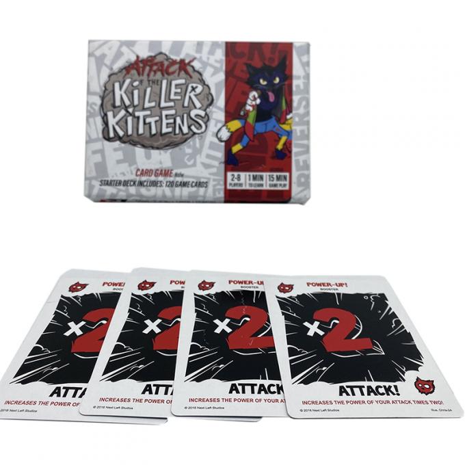 0.35mm Plastic Pvc Printable Game Cards , Killer Game Cards Custom ...